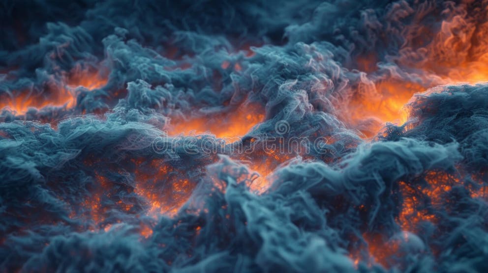 Abstract Volcanic Ash and Lava, Texture Background Stock Illustration ...