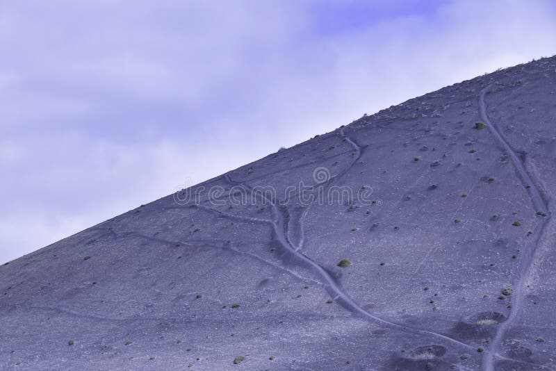 Abstract of Volcanic Landscape with Craters and Line Patterns Stock ...