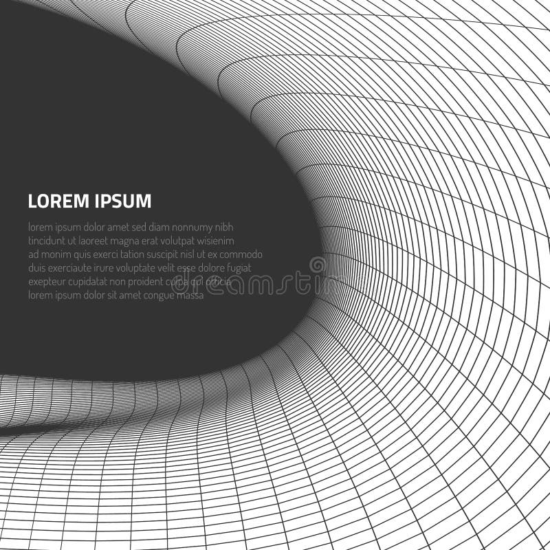 Abstract Volumetric Figures. Forms from Wire Cages and Lines Stock ...