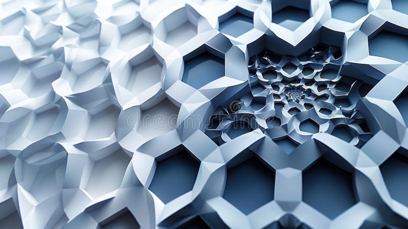 Abstract Volumetric Grid with Cells. Grid Texture Stock Image - Image ...