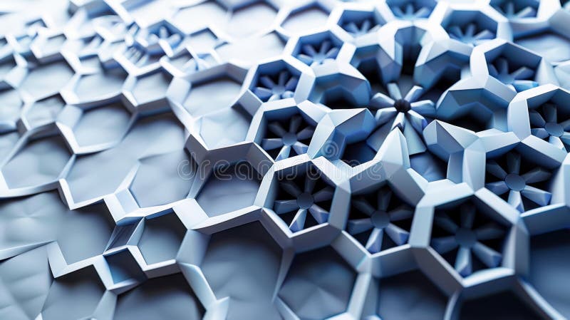 Abstract Volumetric Grid with Cells. Grid Texture Stock Image - Image ...