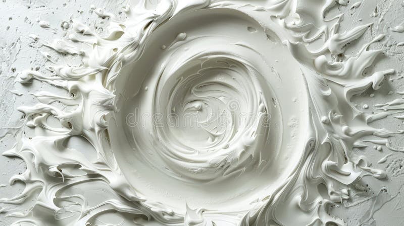 Abstract Voluminous Pattern of Construction Putty after Cooking. Traces ...