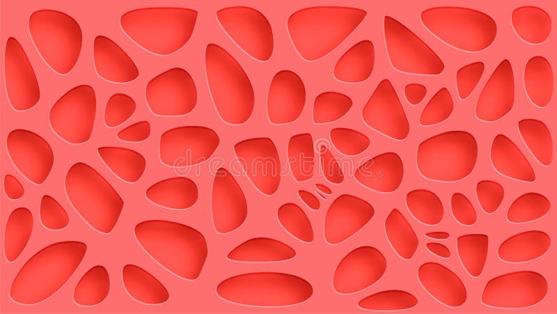 Abstract Voronoi Blocks Cell Pattern. 3D Geometric Vector Background ...