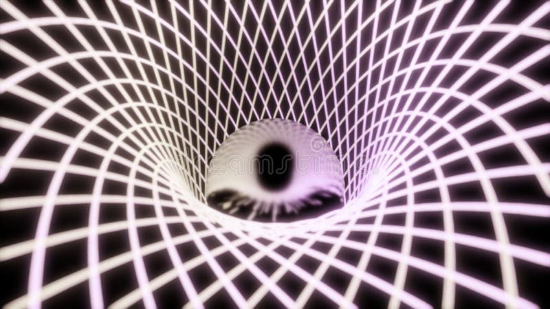 Abstract Vortex of Bended and Crossed Lines. Design. Optical Illusion ...