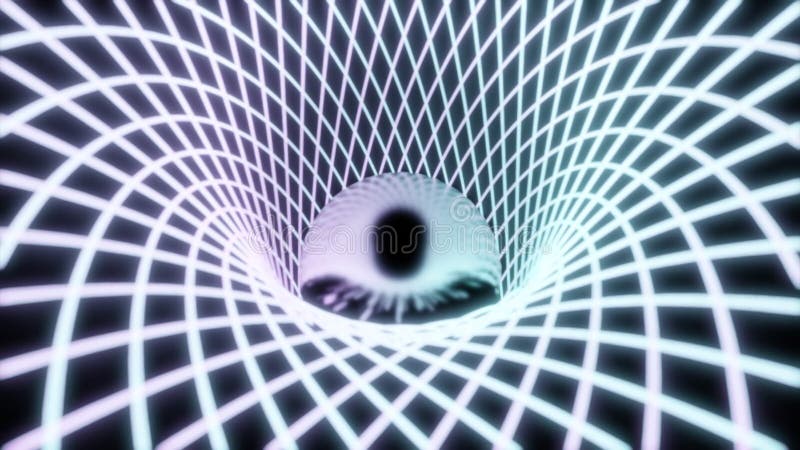 Abstract Vortex of Bended and Crossed Lines. Design. Optical Illusion ...