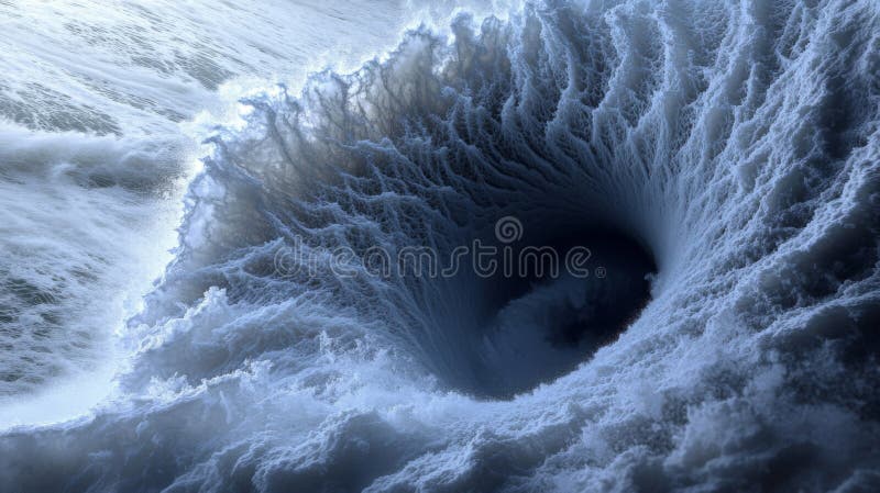 Abstract Vortex of Blue and White Particles Stock Illustration ...