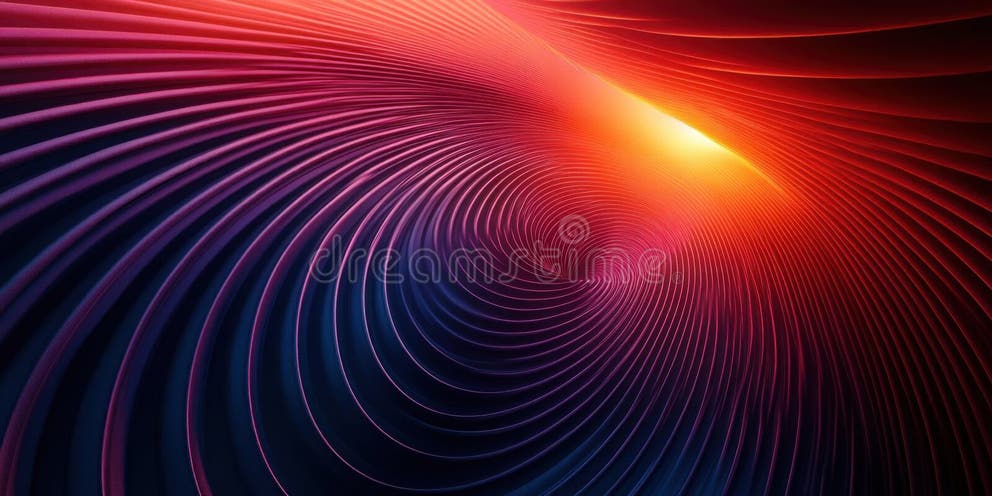 Abstract Vortex Creates Radiant Glow with Swirl Theme Stock Image ...