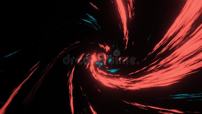 Abstract Vortex Effect Animation of Seamless Loop. Twisted Light ...