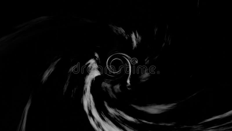 Abstract Vortex Effect Animation of Seamless Loop. Twisted Light ...
