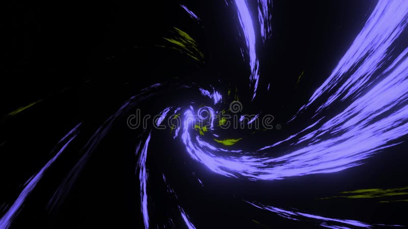 Abstract Vortex Effect Animation of Seamless Loop. Twisted Light Streaks Effect. Vortex Energy ...