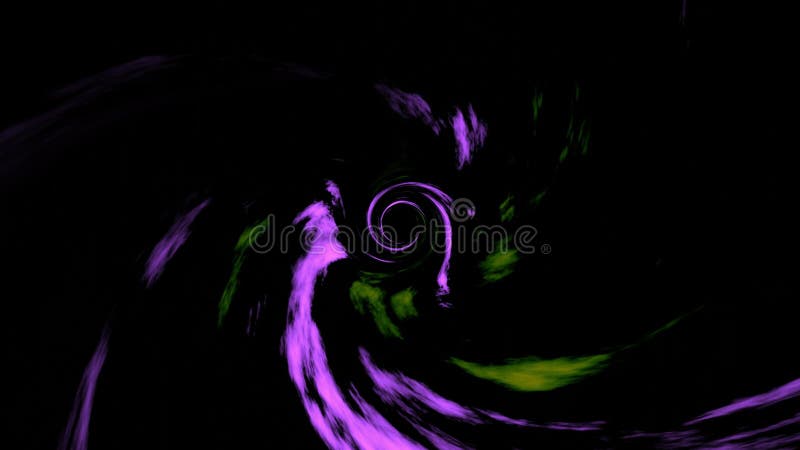 Abstract Vortex Effect Animation of Seamless Loop. Twisted Light ...