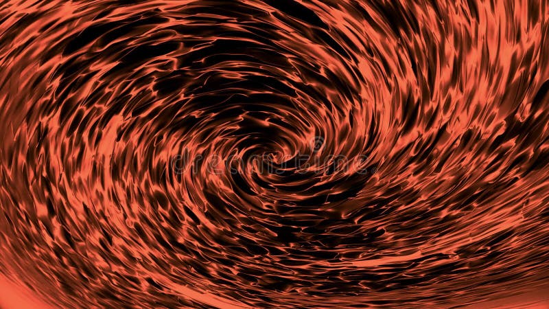 Abstract Vortex of Liquid Substance of Orange Color, Seamless Loop ...