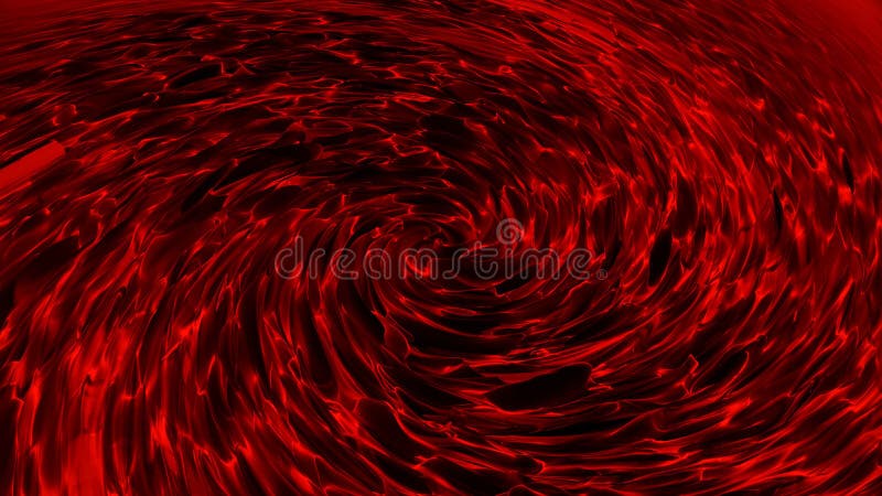 Abstract Vortex of Liquid Substance of Red Color, Seamless Loop ...