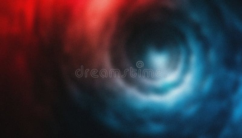 Abstract Vortex Swirl with Intense Red and Blue Gradient. Dynamic ...