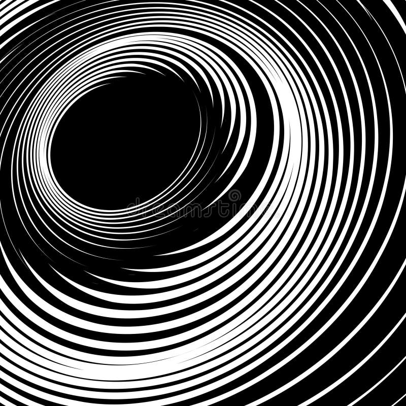 Abstract Vortex Whirl Rotation Movement Design Stock Vector ...