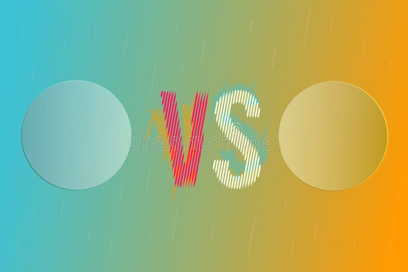 Abstract Vs Versus Background for Difference Comparison Stock Vector ...