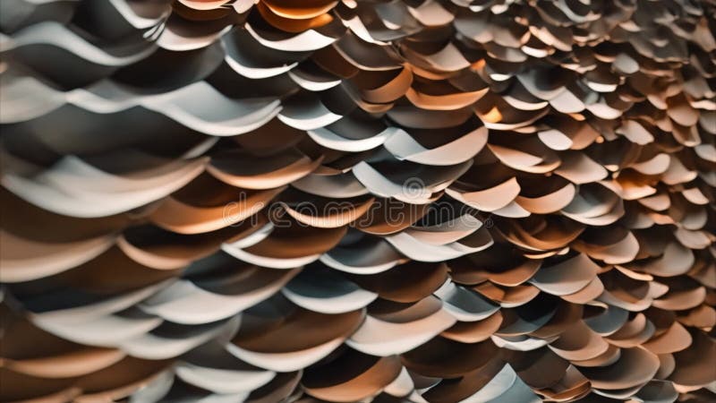 Abstract Wall Art with Curved Shapes Stock Video - Video of artwork ...