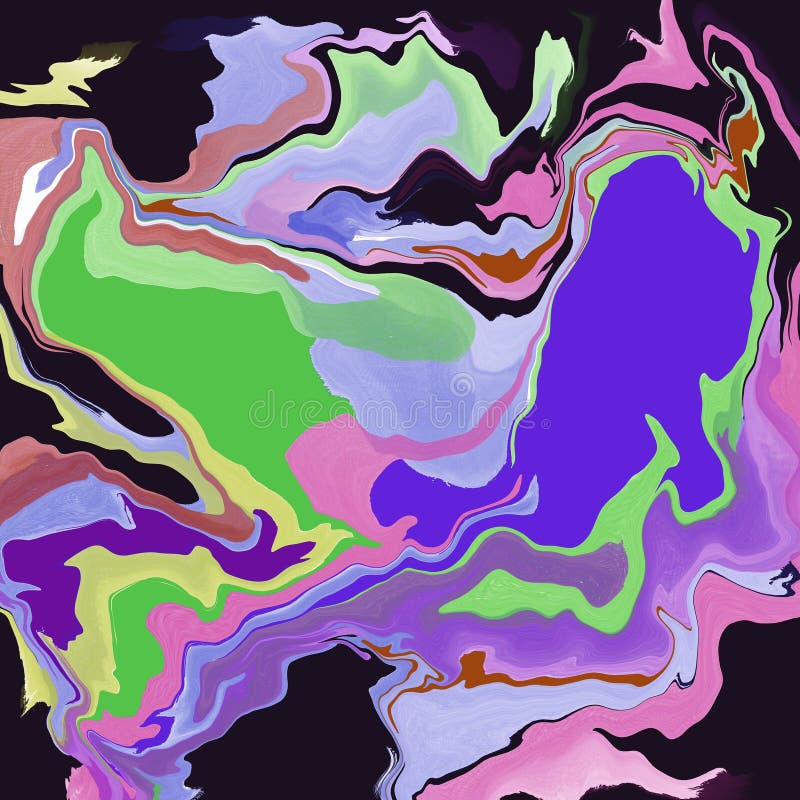 Abstract Wall Art Motion of Color Stock Illustration - Illustration of ...