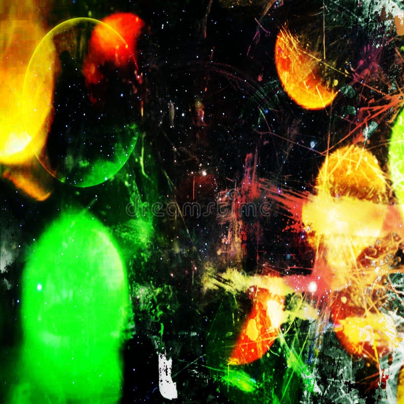 Abstract Wall Art Print Future Stock Illustration - Illustration of ...