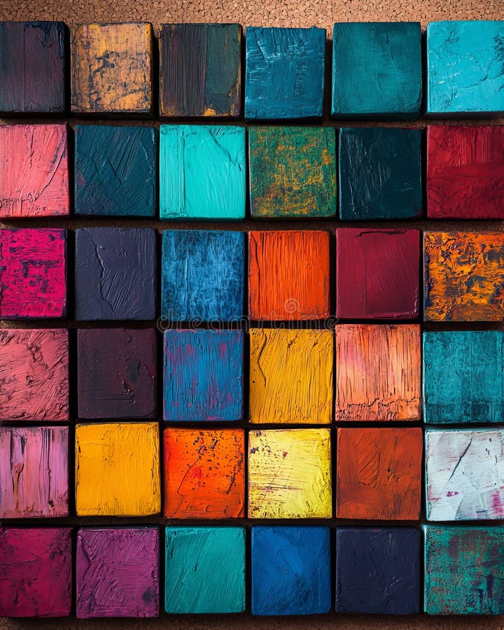 Abstract Wall Art that Showcases Vibrant Colors, Dynamic Paint Strokes ...