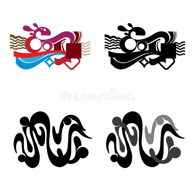 Abstract wall art sticker stock vector. Illustration of wall - 62821443