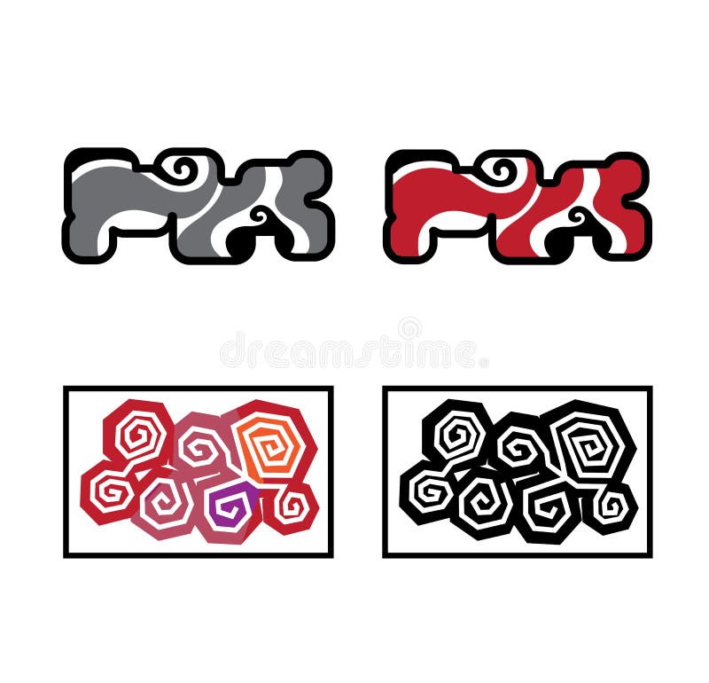 Abstract wall art sticker stock vector. Illustration of colorful - 62821476