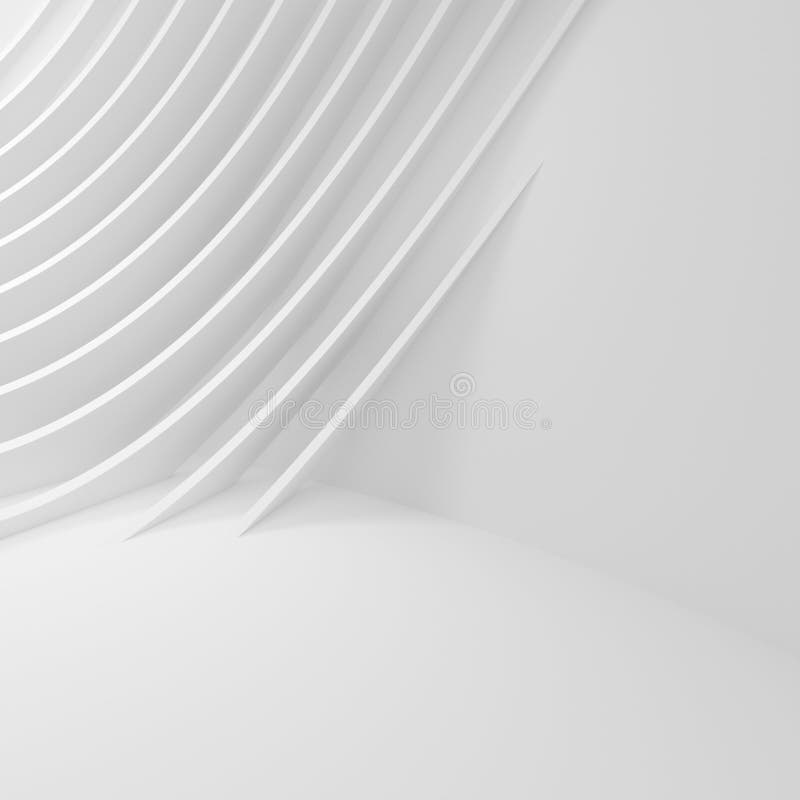 Abstract Wall Background. White Interior Design Stock Illustration ...