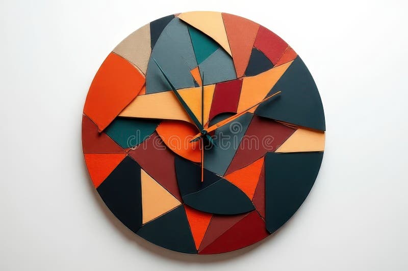Abstract Wall Clock Design stock illustration. Illustration of style ...