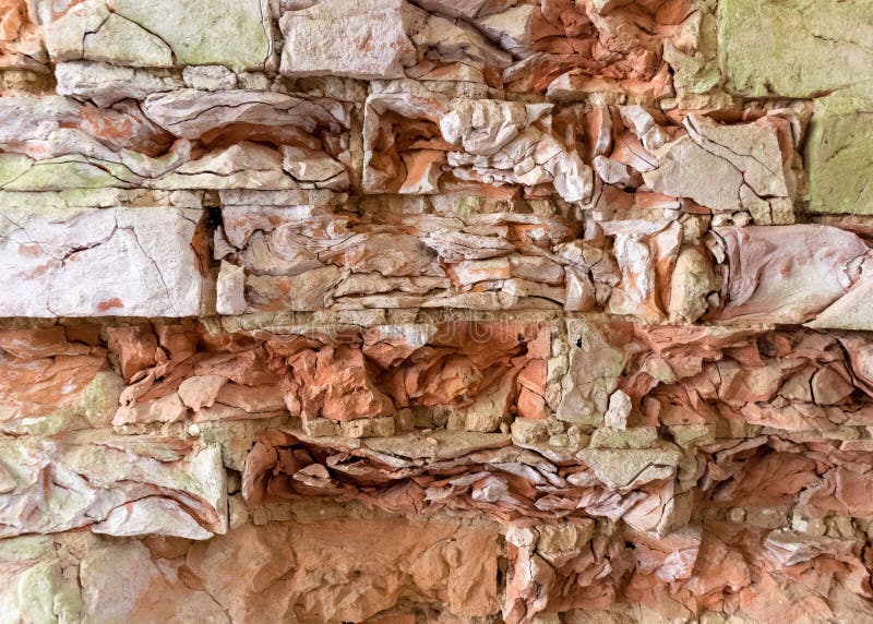 Abstract Wall Fragment from Old Bricks, Beautiful Texture, Stock Photo ...