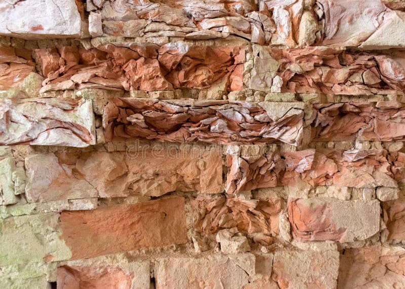 Abstract Wall Fragment from Old Bricks, Beautiful Texture, Stock Photo ...