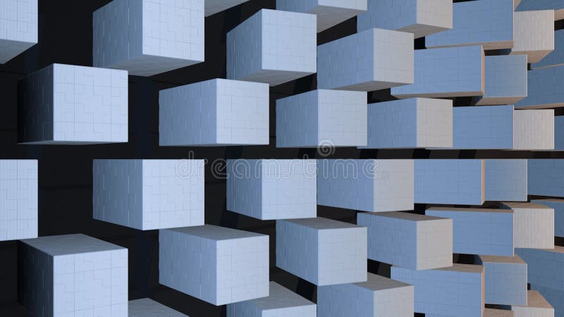 White Blocks in Black Background -Reveal Movie Board -Animation Stock ...
