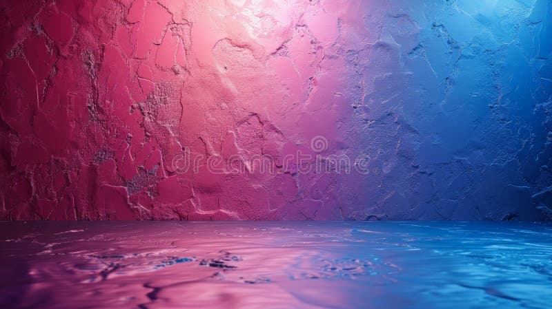 Abstract Wall with Neon Lights.Glow in the Dark Wonderland Stock ...