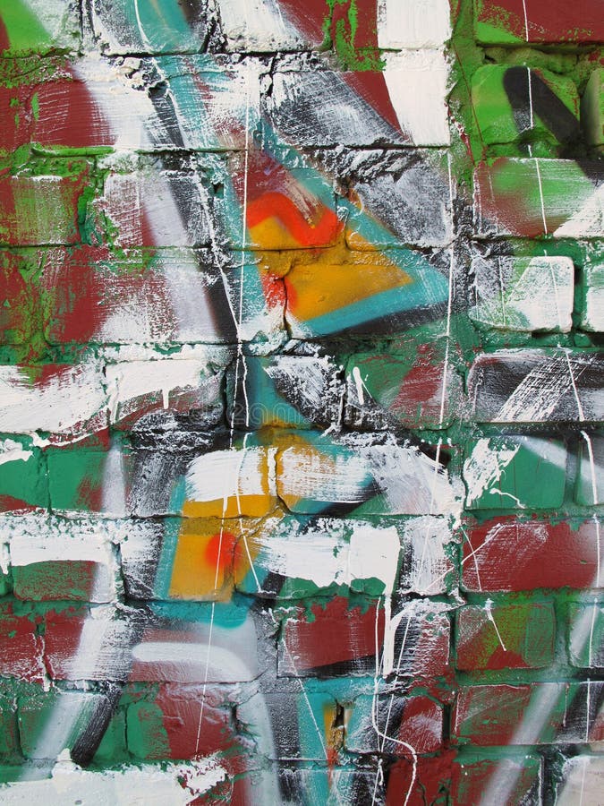 Abstract Wall Painting. stock image. Image of painting - 56175765