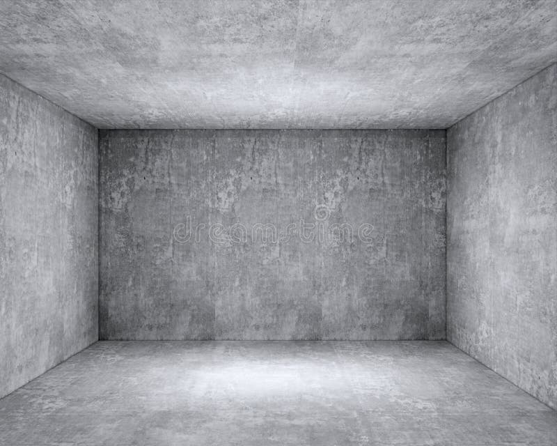 Room Interior with Abstract Concrete Wall Stock Photo - Image of design ...