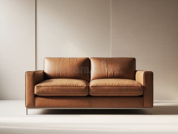 Abstract Wallpaper Background Brown Leather Couch Two Stock Image ...