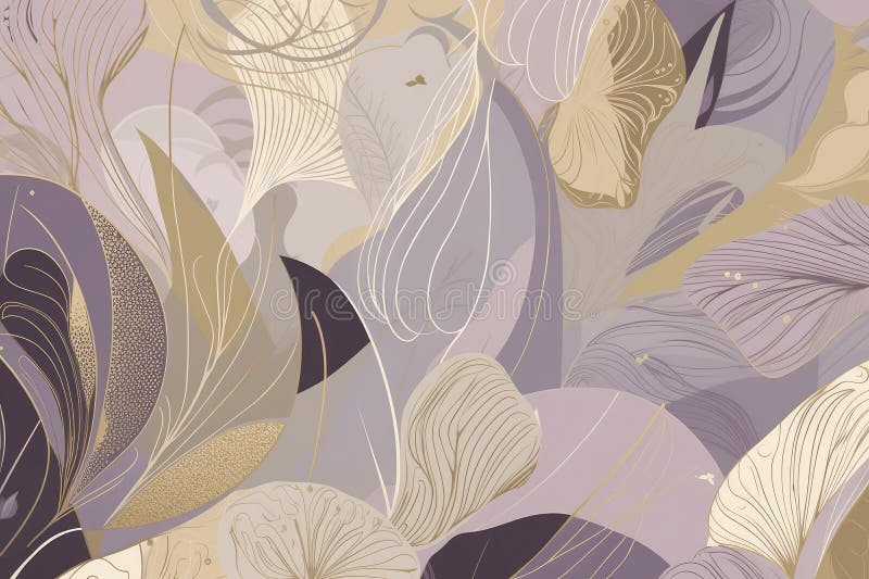 Abstract Wallpaper Background of Flower Pattern Stock Illustration ...