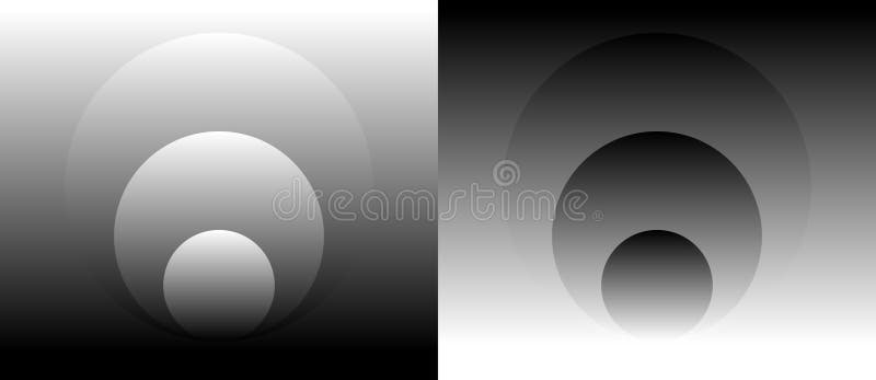 Abstract Wallpaper with Circles and Gradient. the Same Picture with ...