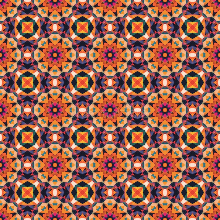 An Abstract Wallpaper Design with Multi Colored Patterns and Circular ...