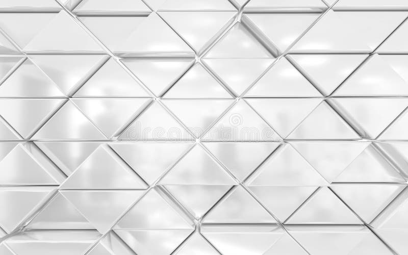 Abstract Wallpaper, Consisting of Flying White Triangles 3d Render ...