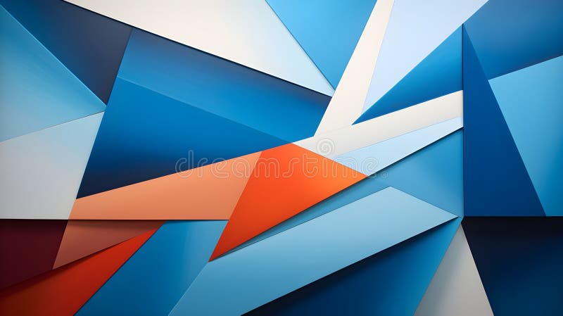 Abstract Wallpaper Contrasting Hues and Sharp Angles - AI Generated ...