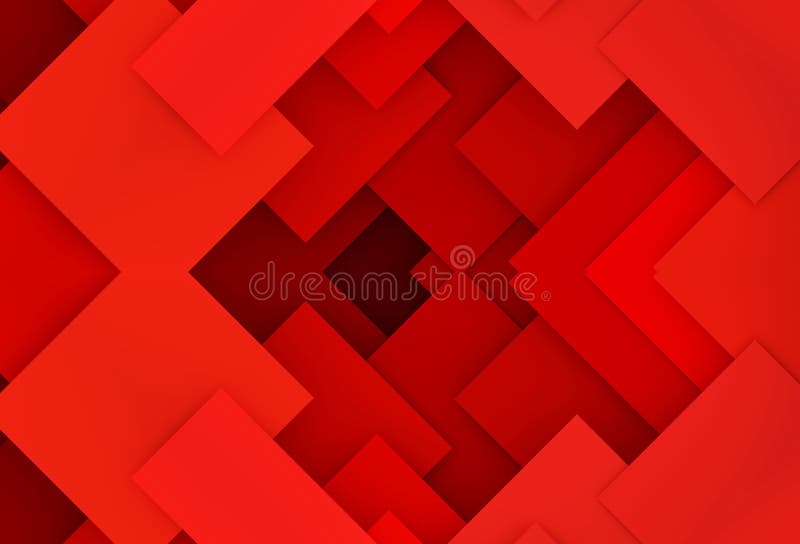 Abstract Wallpaper Depicting Red Shapes Stock Illustration ...