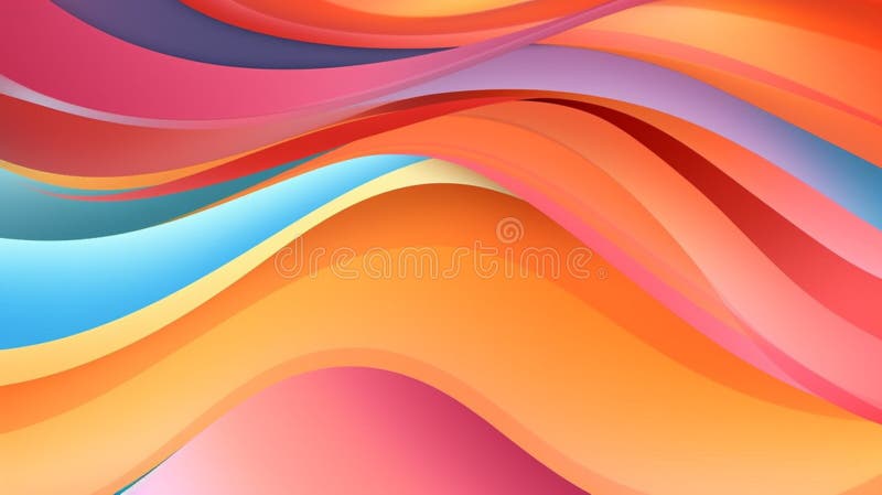 The Abstract Wallpaper Design Features a Combination of Vibrant Colours ...