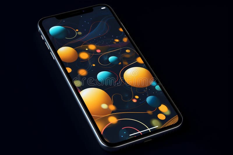 Abstract Wallpaper Design for Smart Phone or Tablet. Modern Progressive ...