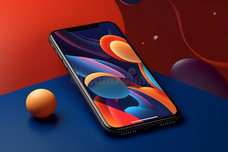 Abstract Wallpaper Design for Smart Phone or Tablet. Modern Progressive ...