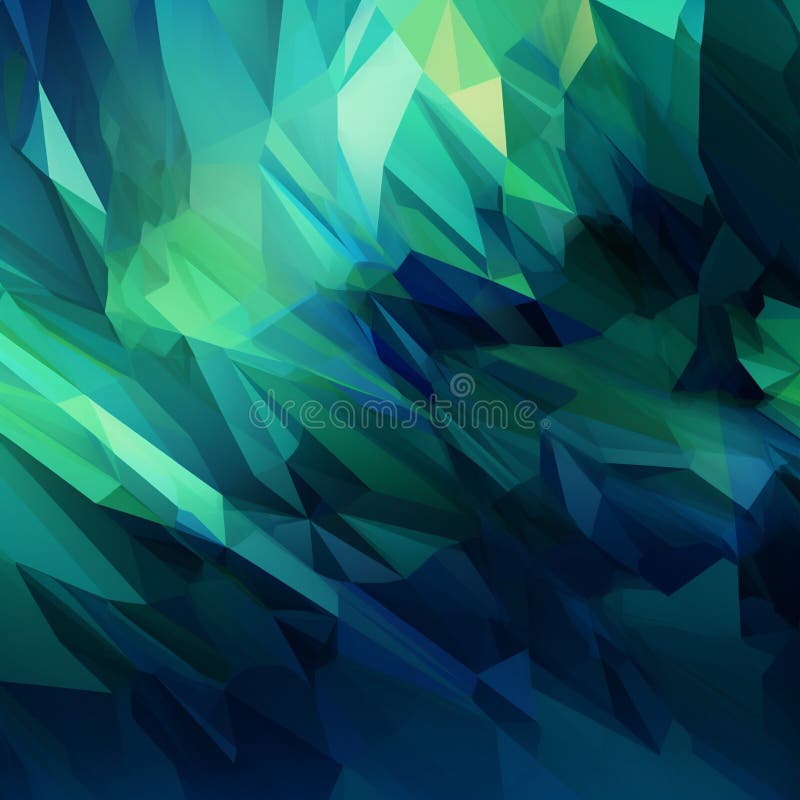 Jagged Neon Shapes Abstract Wallpaper Stock Illustration - Illustration ...