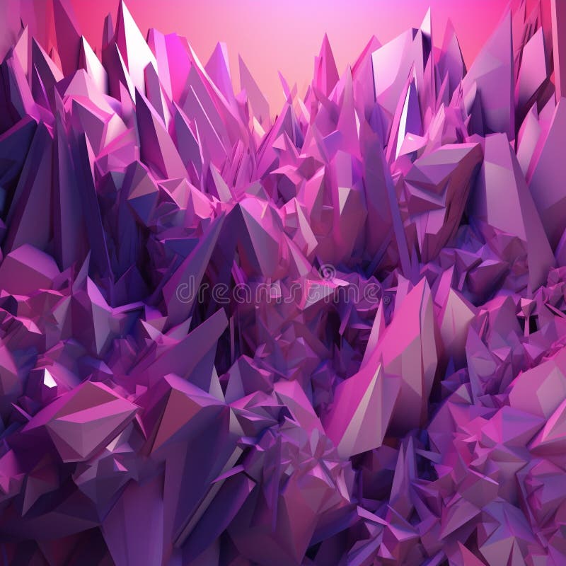Jagged Neon Shapes Abstract Wallpaper Stock Illustration - Illustration ...