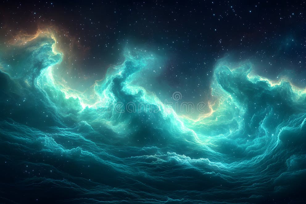 An Abstract Wallpaper Featuring a Night Sky Pattern Infused with a ...