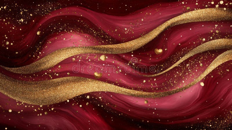 Abstract Wallpaper Featuring Red Paint with Detailed Strokes Stock ...