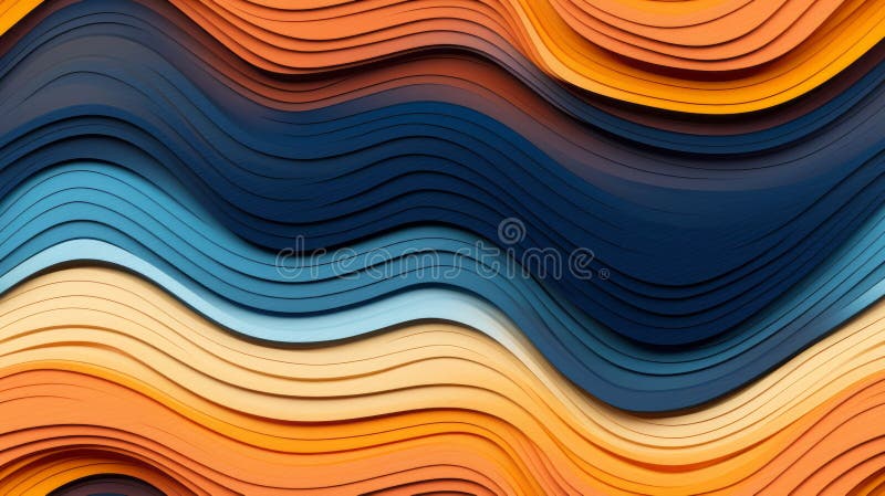 Abstract Wallpaper, Seamless, Soft Curvy Waves, Pattern, Retro Wave ...