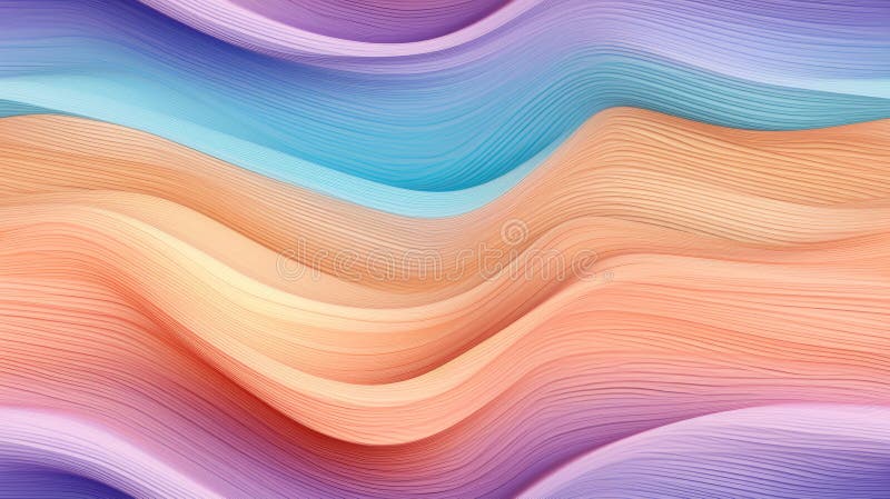 Abstract Wallpaper, Seamless, Soft Curvy Waves, Pattern, Retro Wave ...